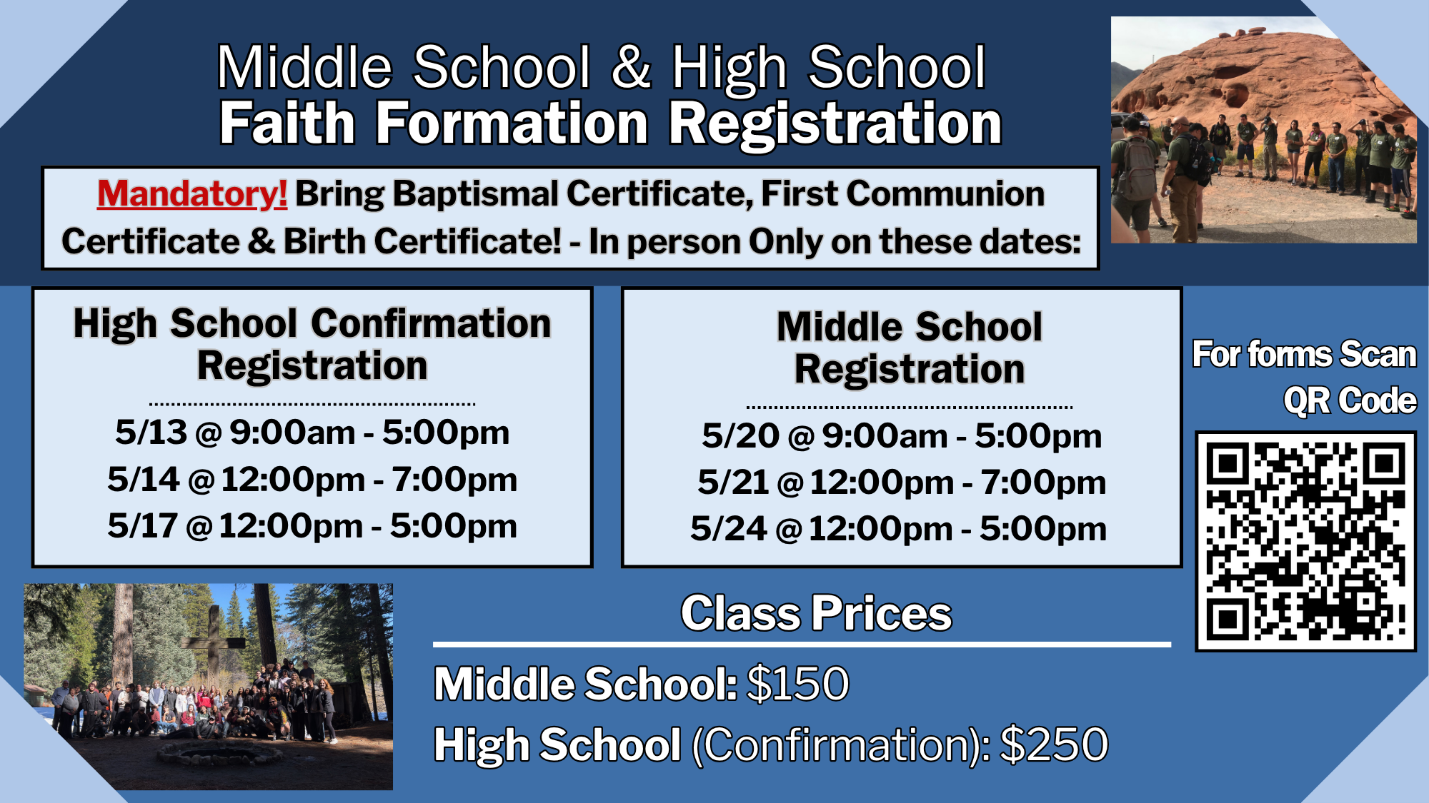 Middle & High School Faith Formation Registration Info - St. Anthony of ...